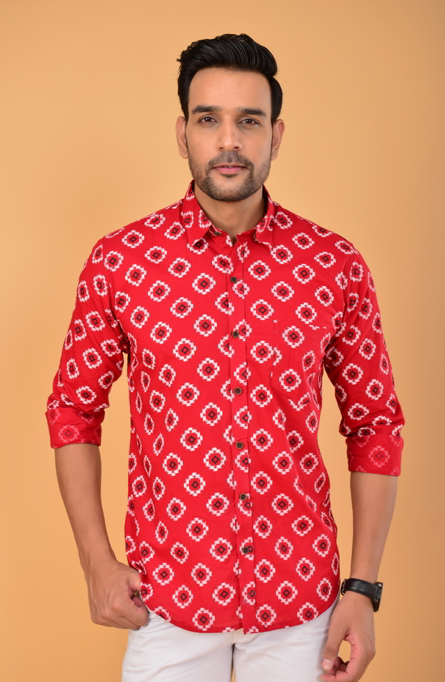 Men Full Sleeve Jaipuri Shirt