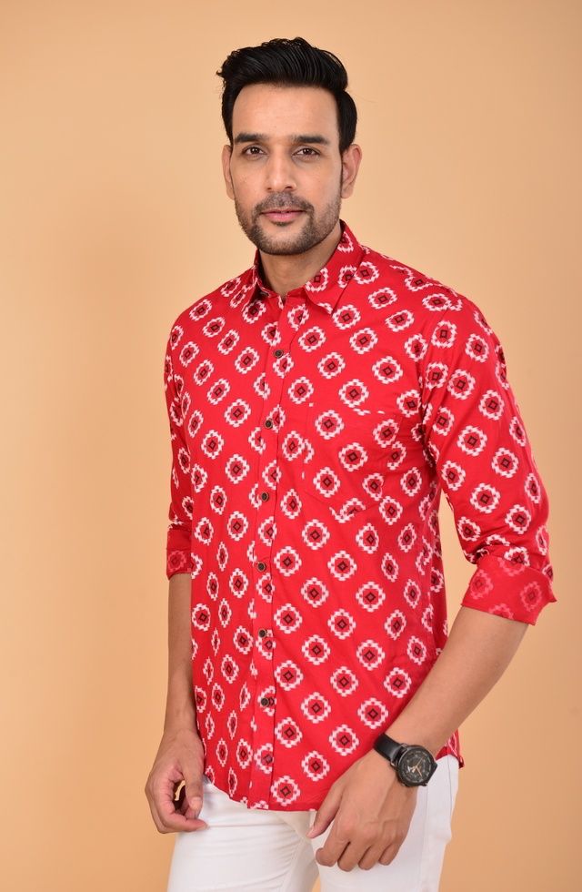 Men Full Sleeve Jaipuri Shirt